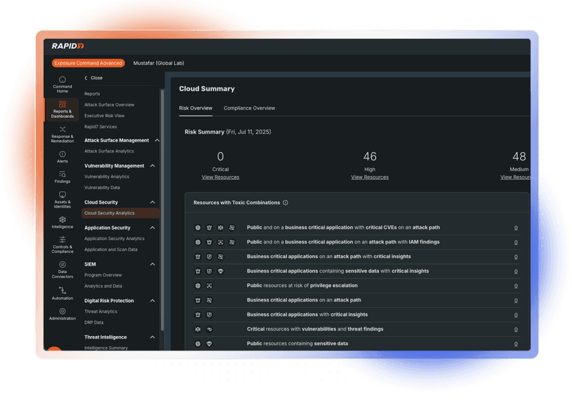 InsightCloudSec: Cloud-Native Application Protection (CNAPP) - Rapid7